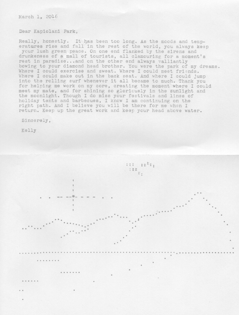 Letters of place – Activity – Type Bar